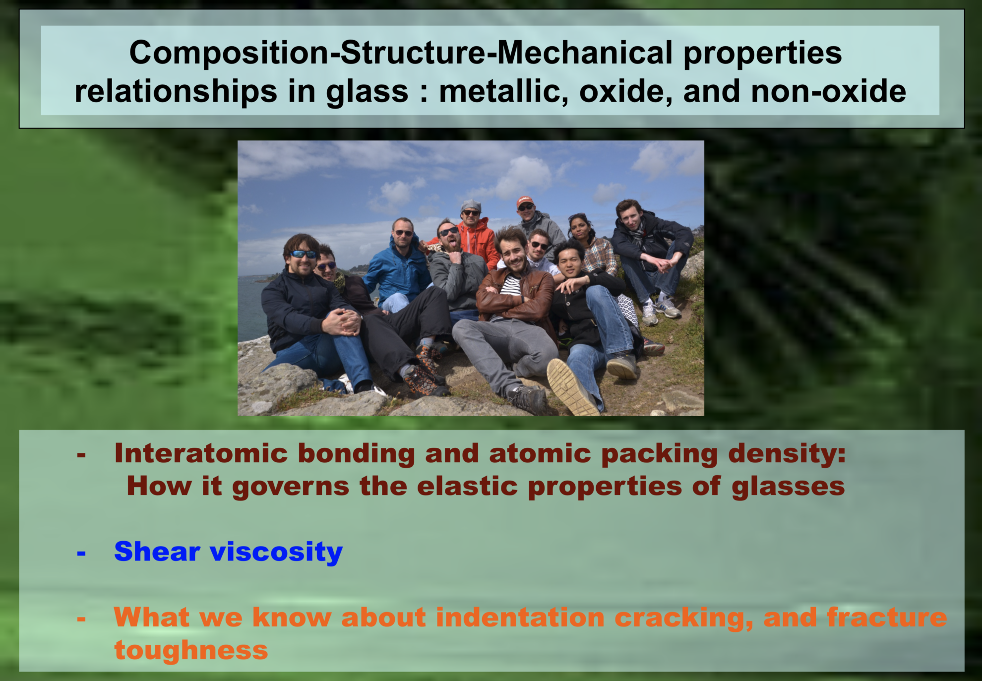 Composition-Structure-Mechanical properties relationships in glass ...